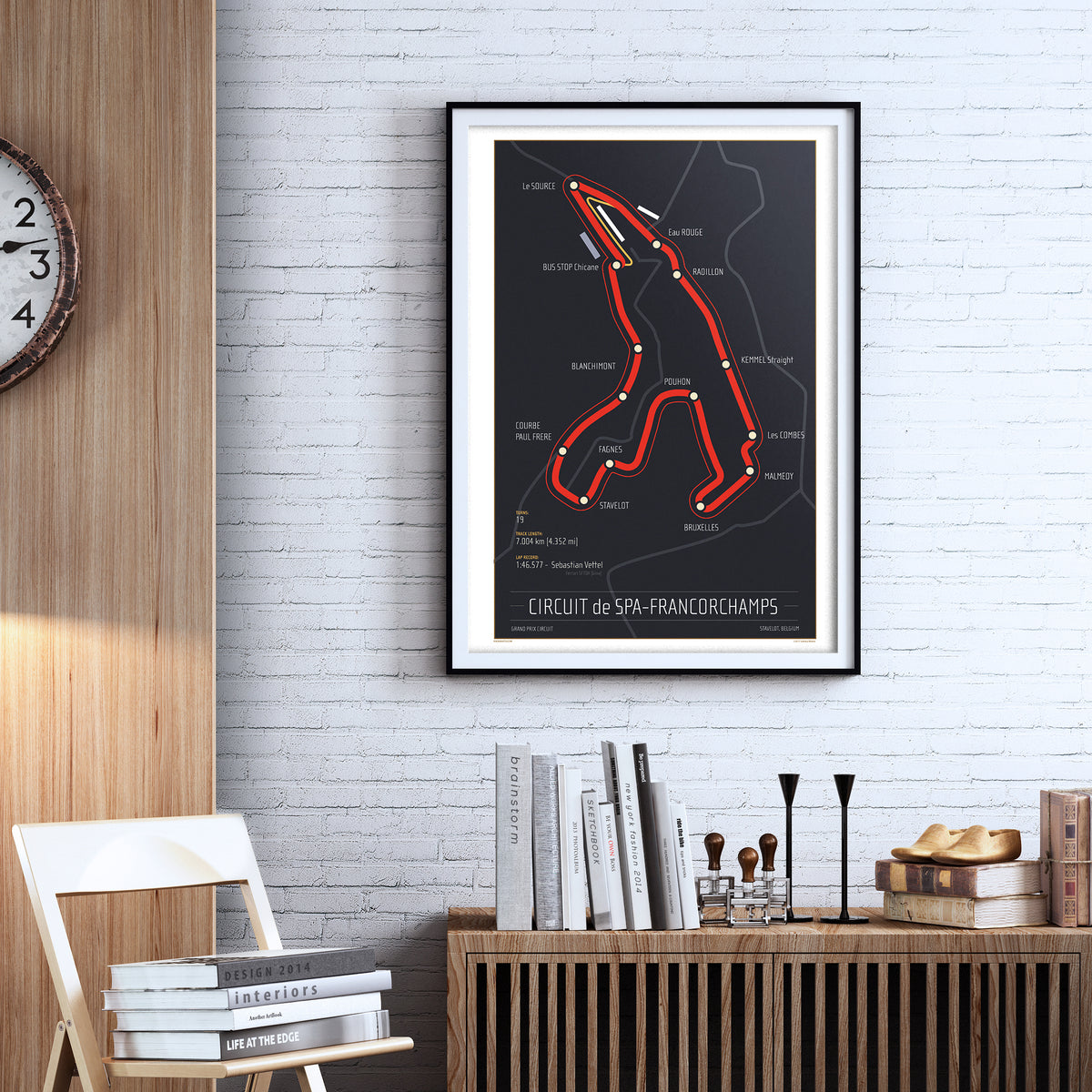 Circuit de Spa-Francorchamps -Track Poster Print – Gearbox Prints